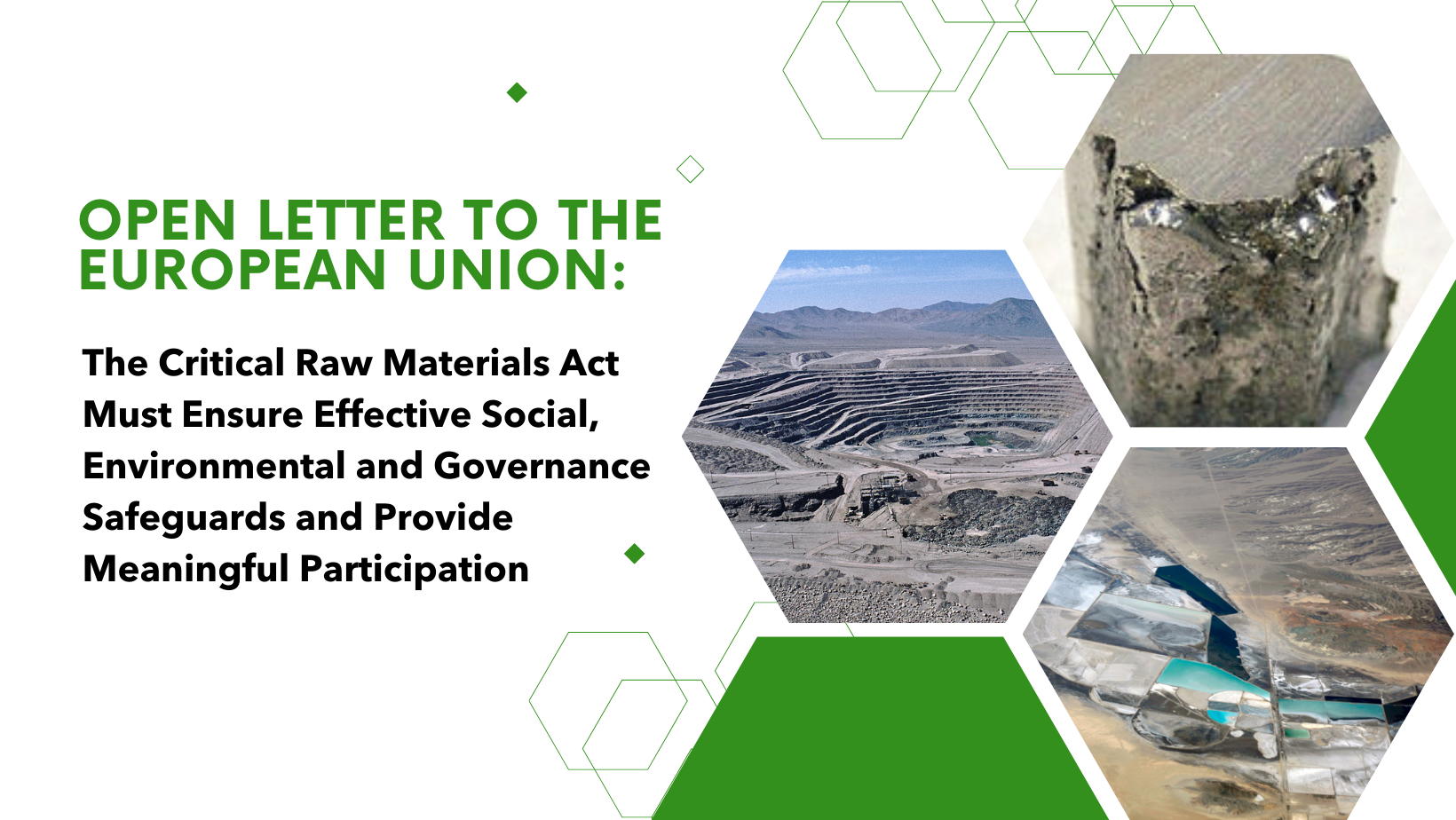Open Letter to the European Union: The Critical Raw Materials Act Must ...