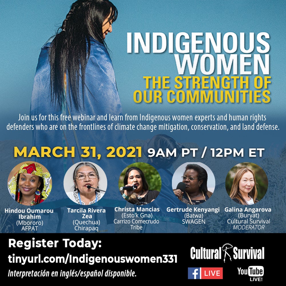 Indigenous Women: The Strength of Our Communities Webinar | Cultural ...