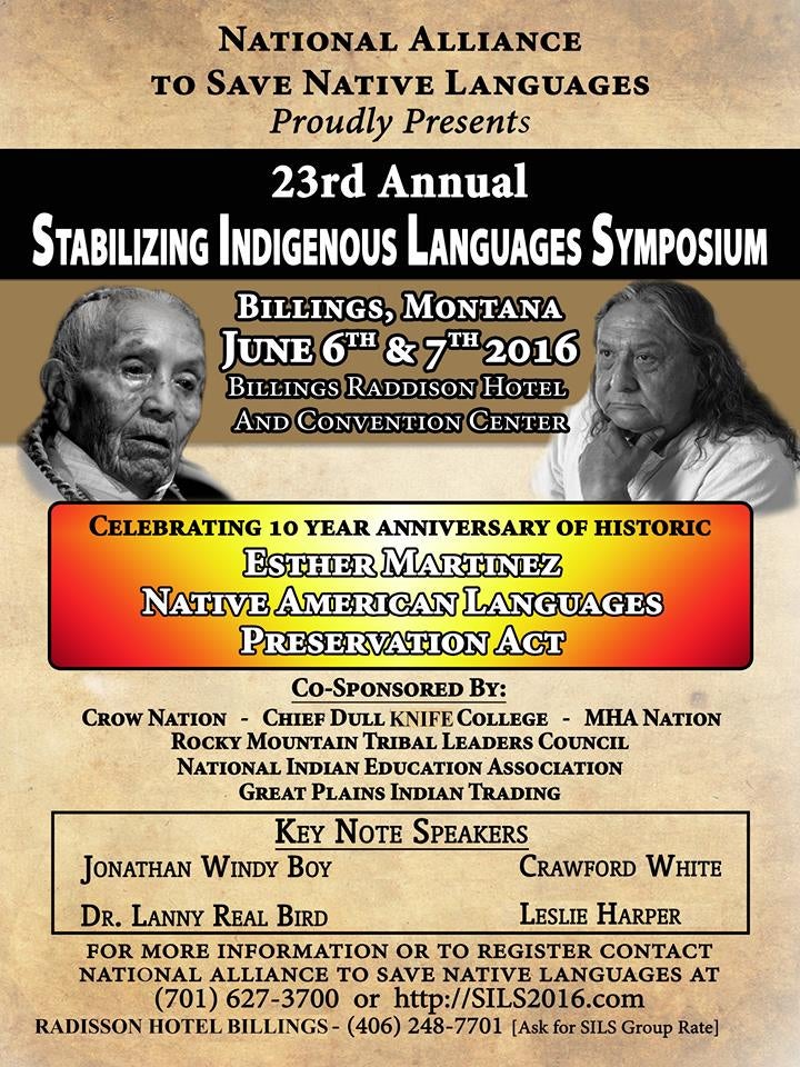 2016 Stabilizing Indigenous Languages Symposium | Cultural Survival