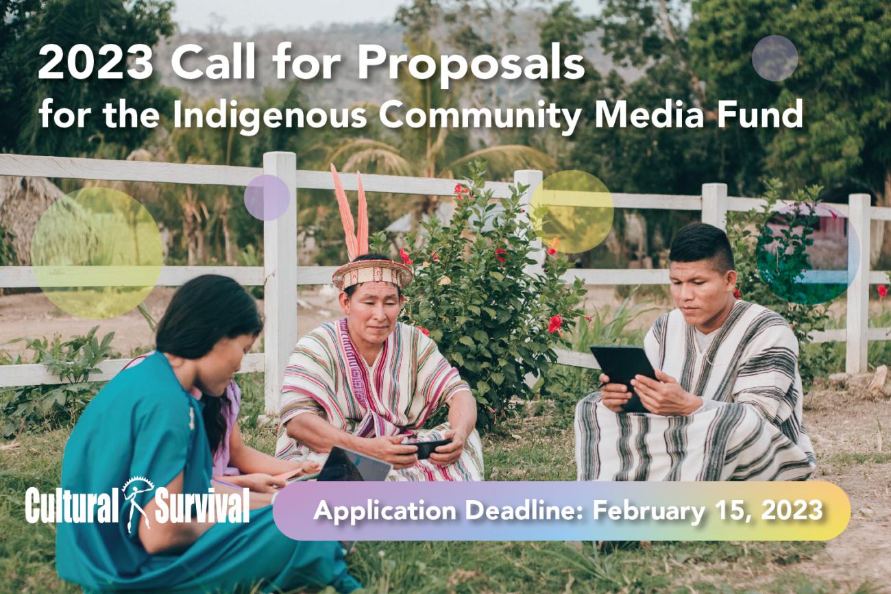 2023 Call for proposals for the Indigenous Community Media Fund ...